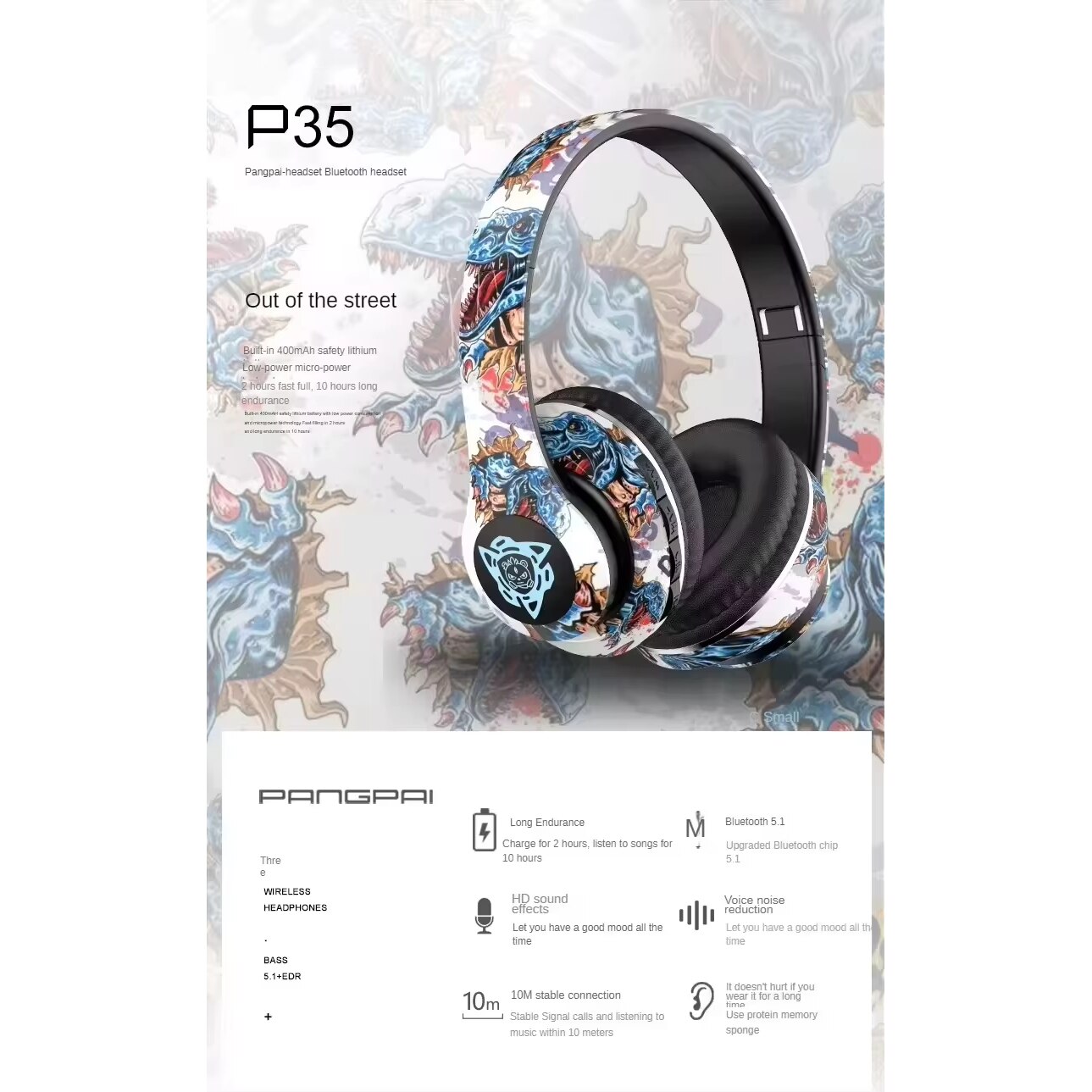 Casti Bluetooth fara fir la moda Tuya, potrivite pentru copii si tineri ...