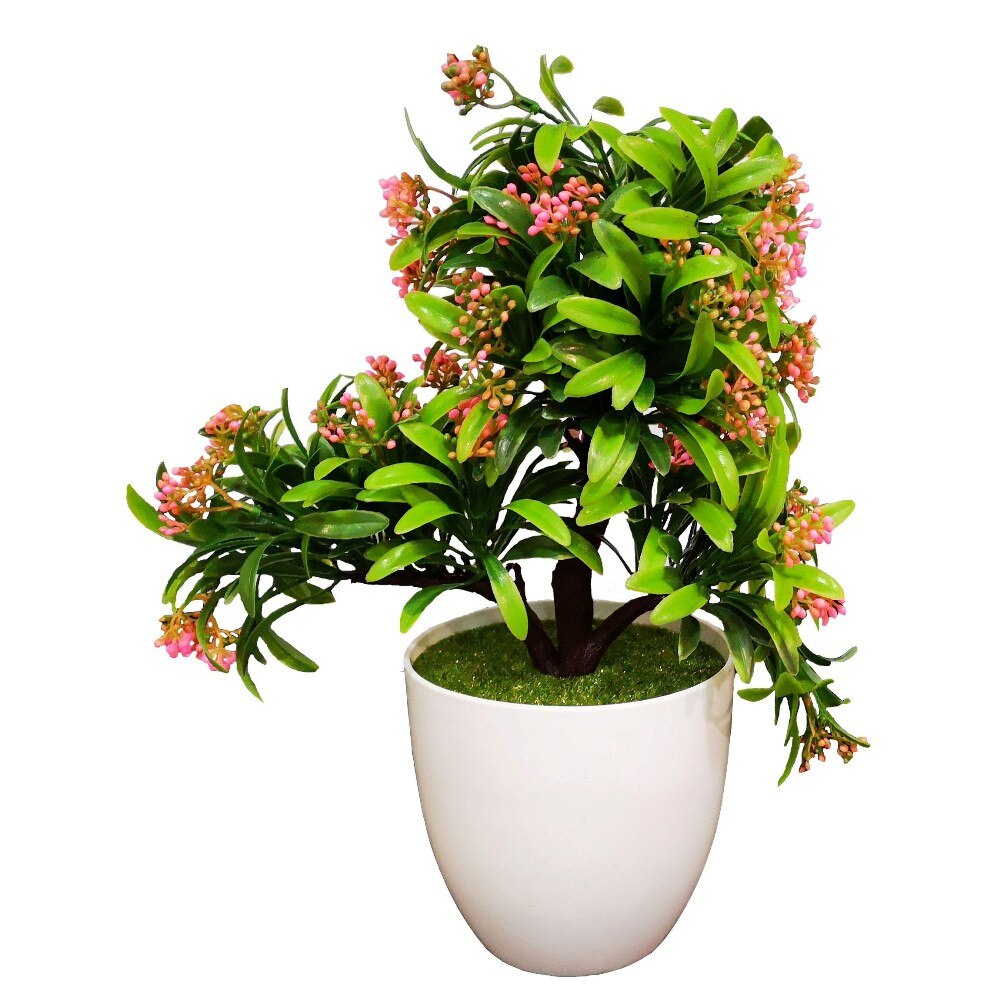 Flori artificiale in ghiveci Accent 120719-3, Bonsai copac cu flori roz ...