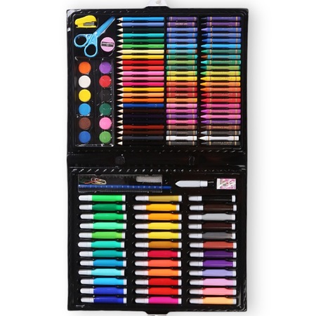 Set pachet trusa penar de colorat, desenat, pictat pentru copii 4Play ...