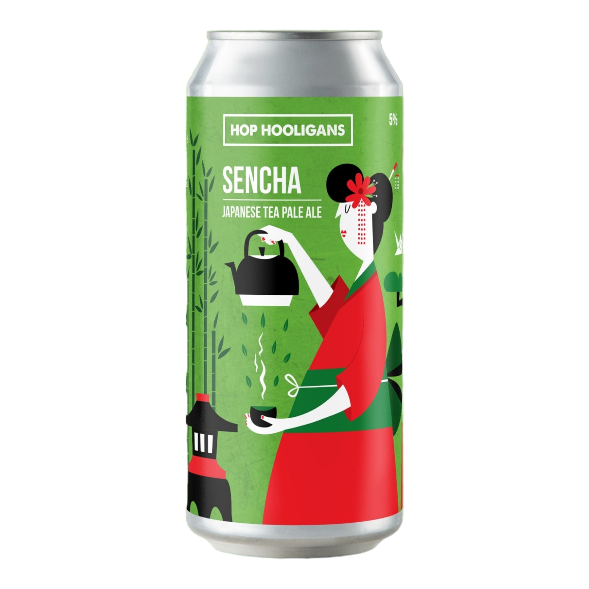 Bere artizanala Hop Hooligans - Sencha, Pale Ale, 5%, 500 ml - eMAG.ro
