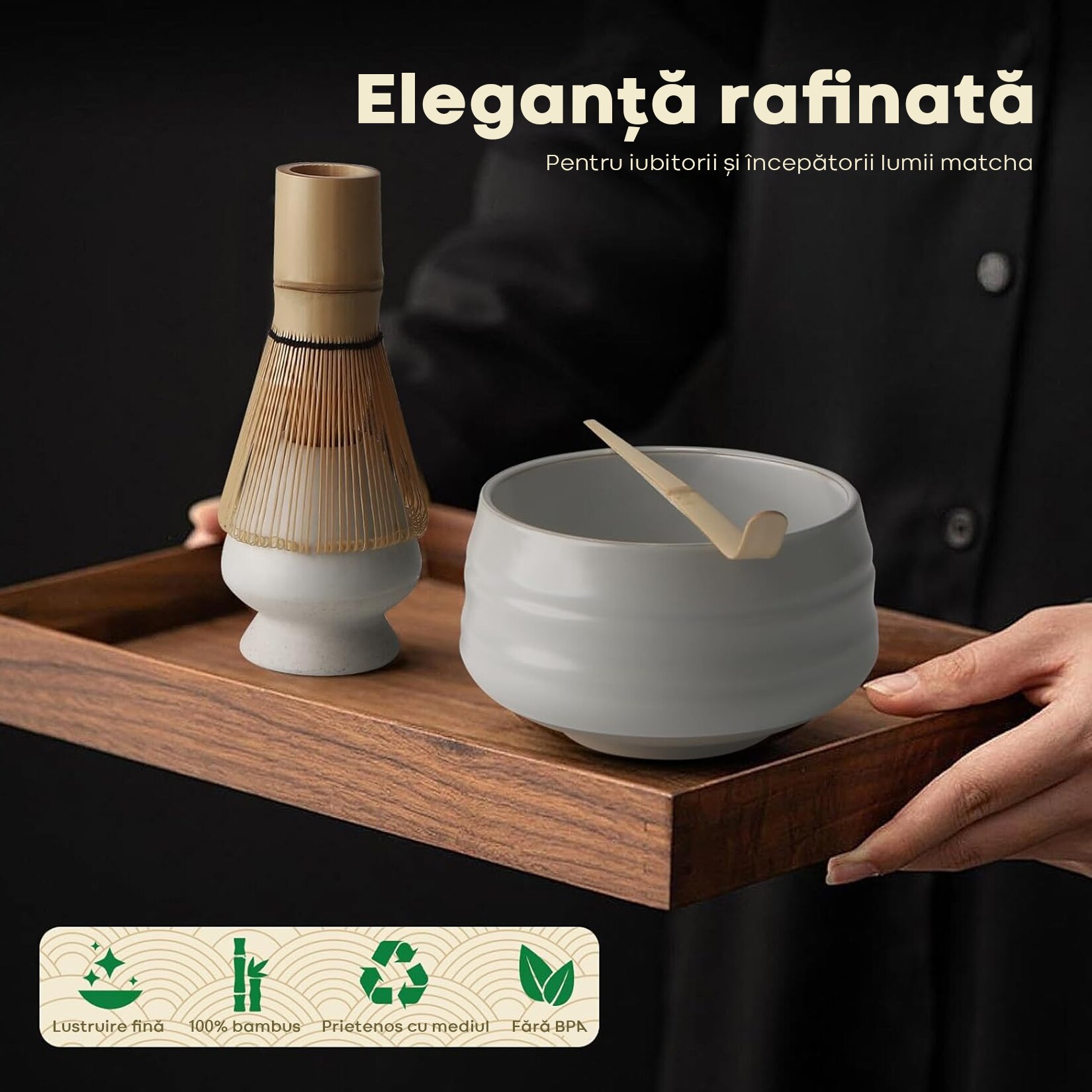 Set pentru Ceai Matcha, Set ceai Matcha 7 piese, Bol pentru Matcha ...