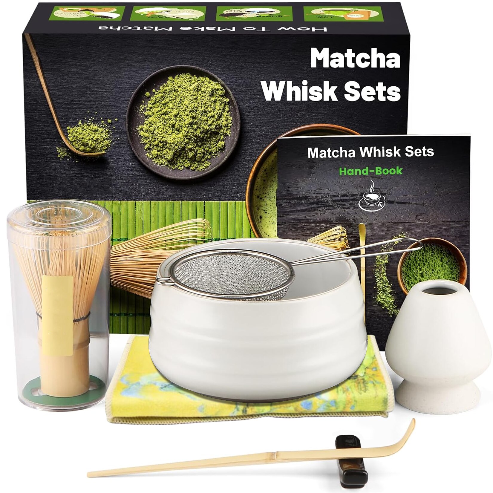Set pentru Ceai Matcha, Set ceai Matcha 7 piese, Bol pentru Matcha ...