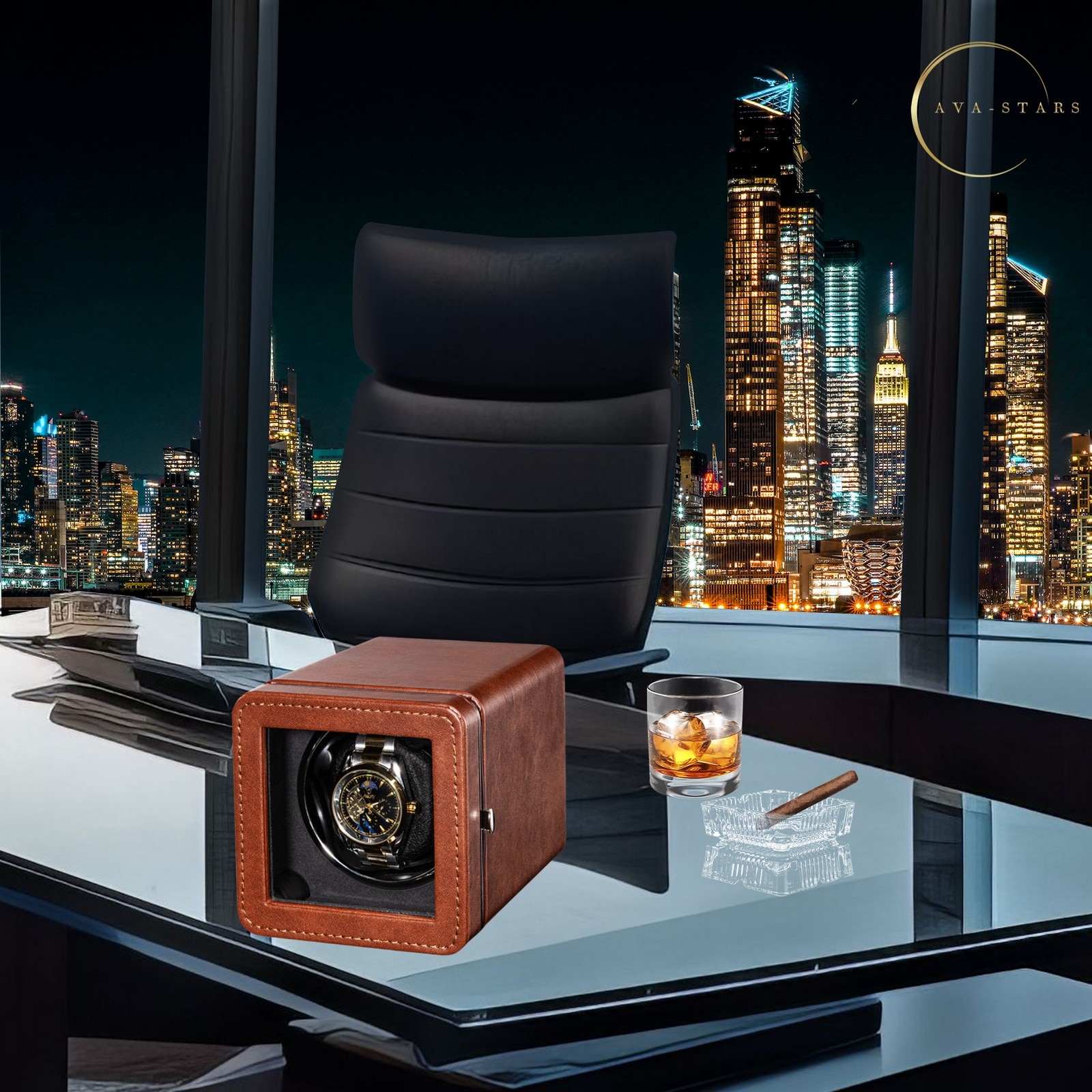 Cutie ceas, Rotator pentru 1 ceas automatic, watch winder 1, Ava-Stars ...