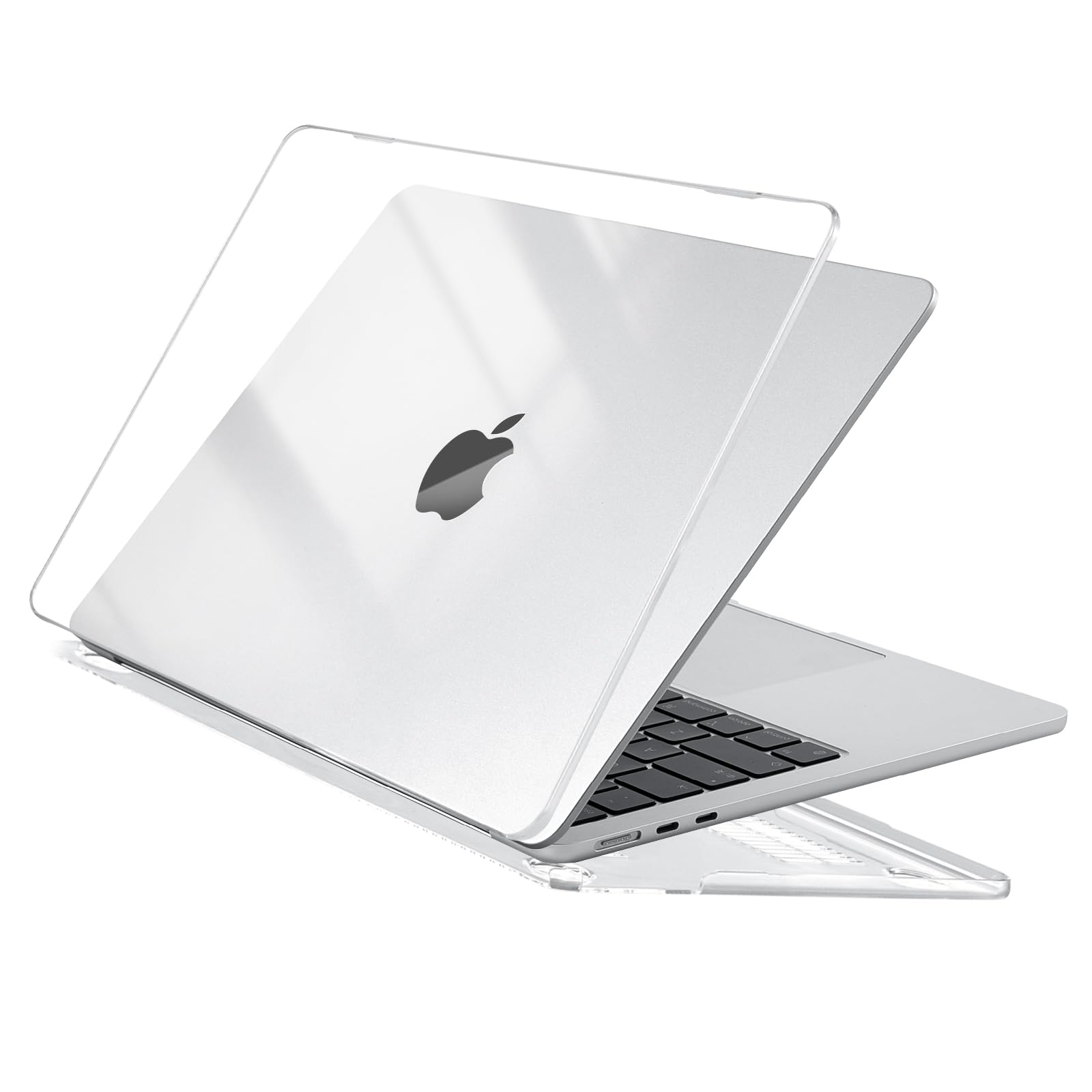Husa de protectie pentru MacBook Air 13.6-inch, potrivita pentru versiunile 2024, 2023, 2022, M3 ...