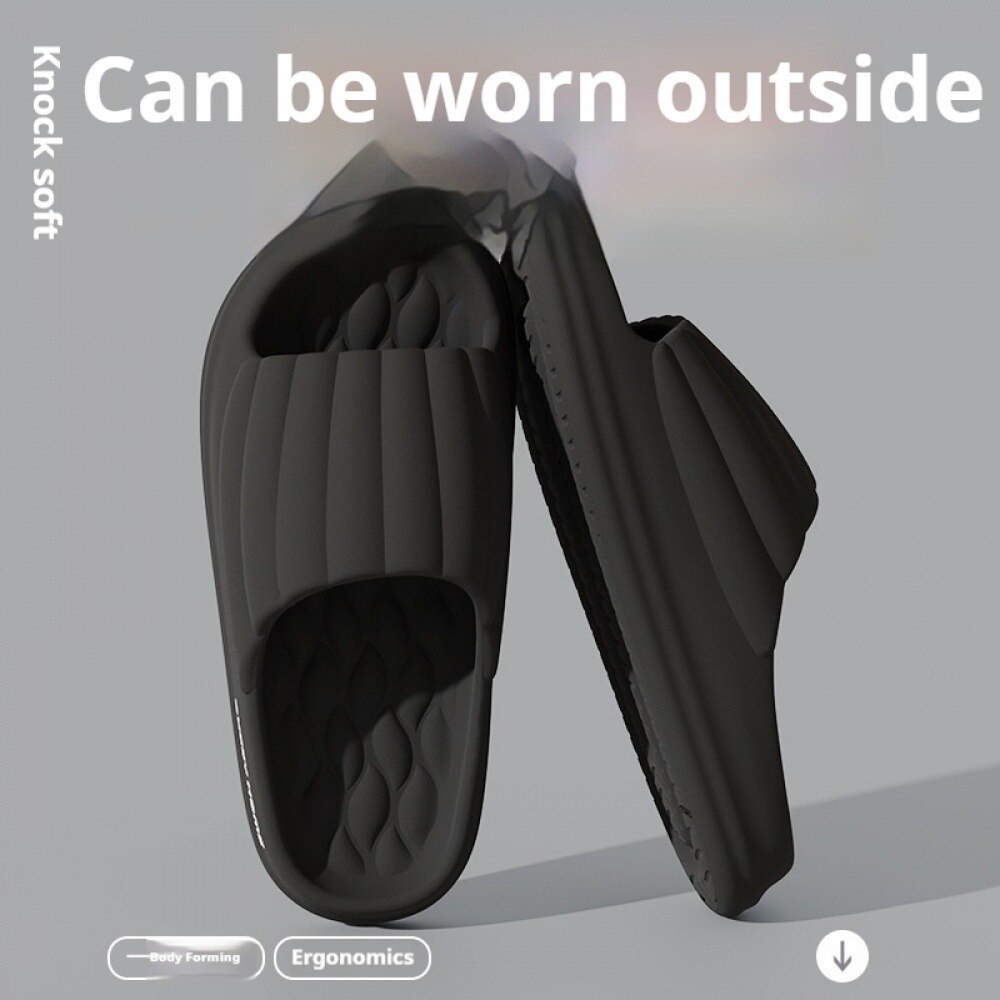 Papuci de casa, AONYIYI, Spuma PVC, Negru, 38-39EU - eMAG.ro