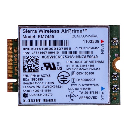 Modem GSM 4G LTE Sierra EM7455 pentru laptopuri Lenovo ThinkPad ...