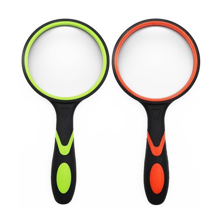 Set 2 Lupe 10X, Yakumuz, 75mm, design cu maner din cauciuc, pentru ...