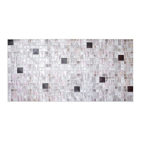 Panou decorativ, PVC, model mozaic, striat, 96x48.5 cm - eMAG.ro