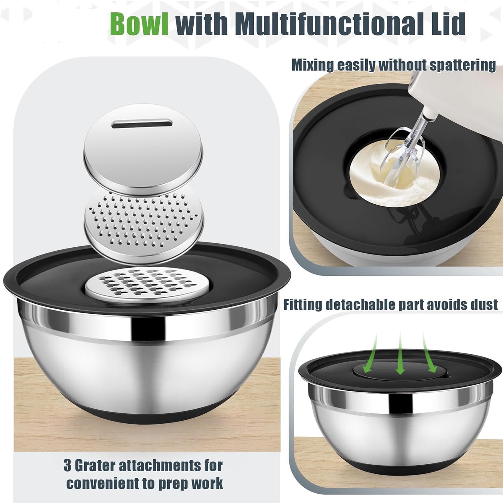 Set boluri inox, Boluri metalice multifunctionale, SINBINTA, 5 buc, Cu ...