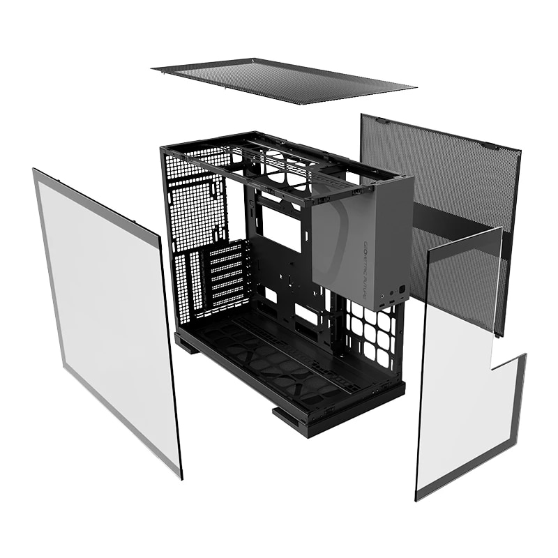 Carcasa pentru computer, Geometric Future Model 5 Negru/Gri, Carcasa ...