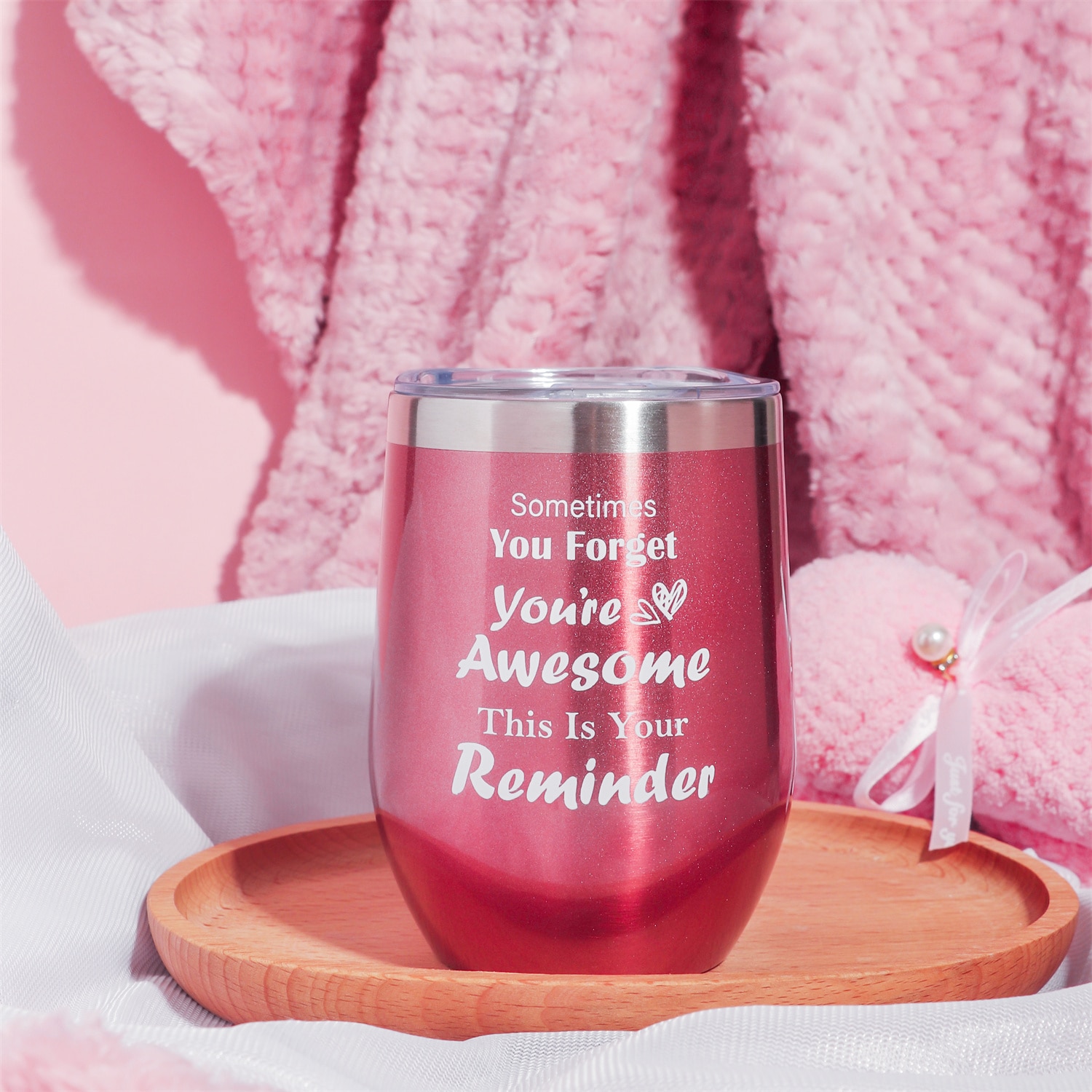 Подаръчен комплект за рожден ден за жени 13 части, Розова кутия, Дамски подаръци, Подаръчна ...