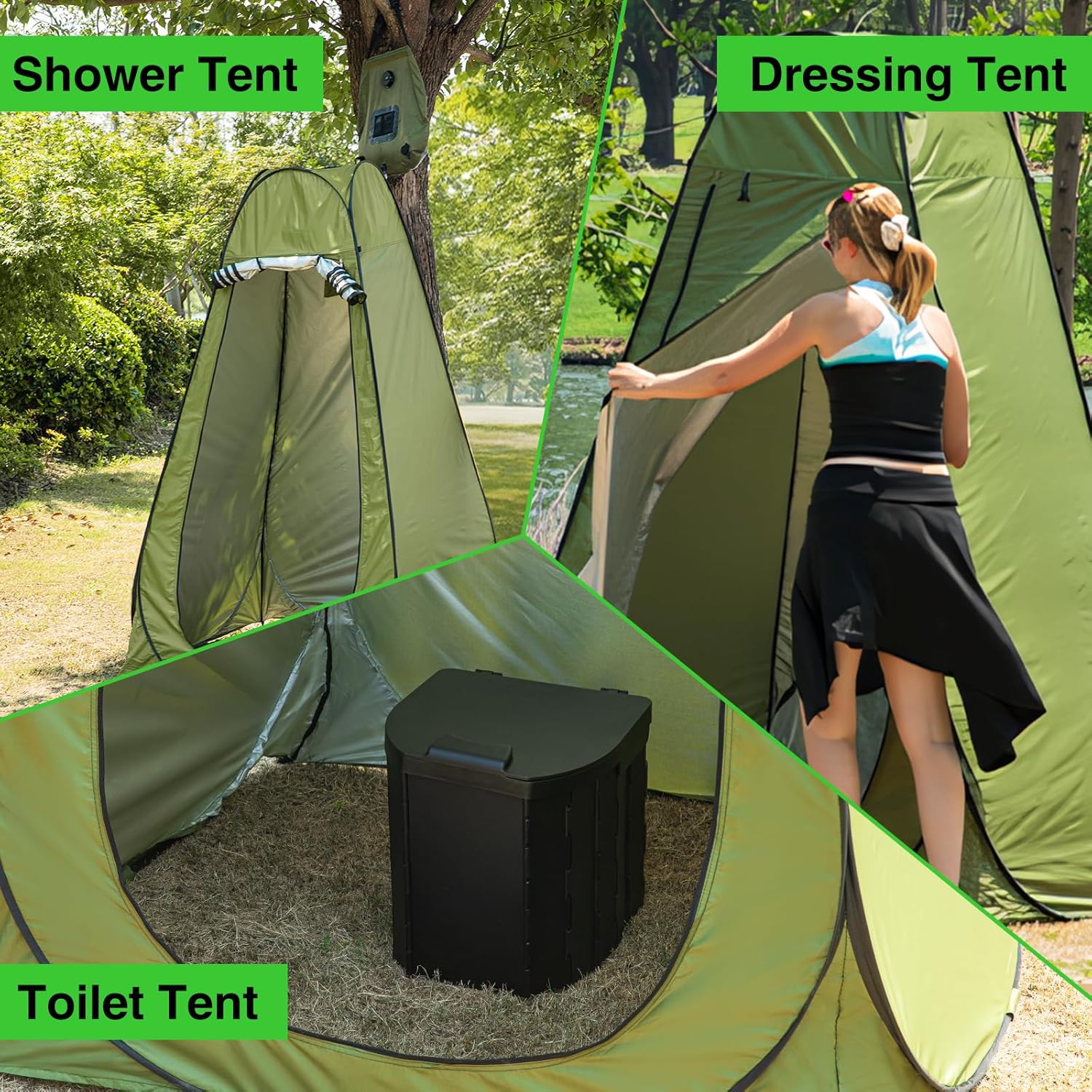 Cort de dus, Wacorresi, Cort Tip Cabina Dus pentru Camping, portabil ...