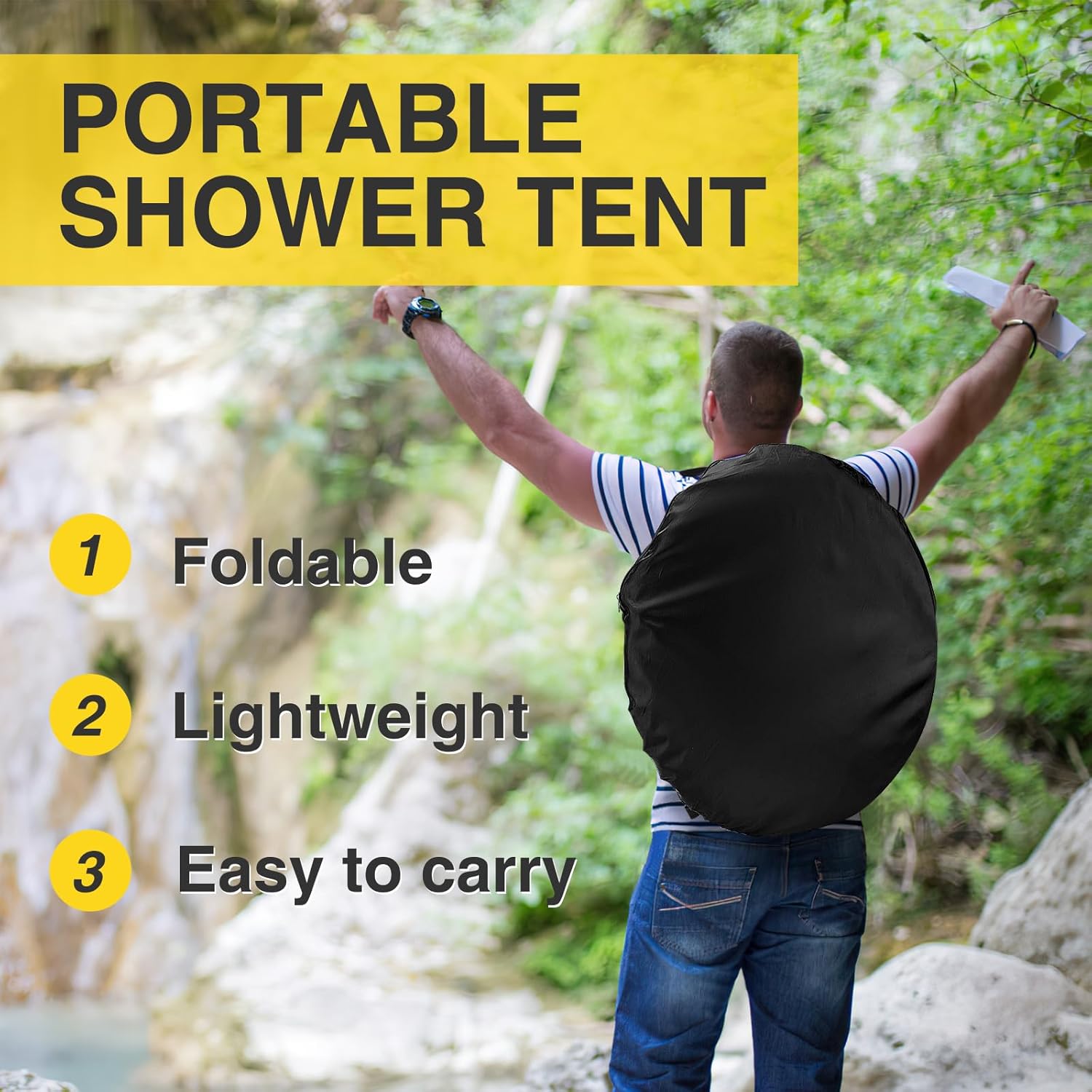 Cort de dus, Wacorresi, Cort Tip Cabina Dus pentru Camping, portabil ...