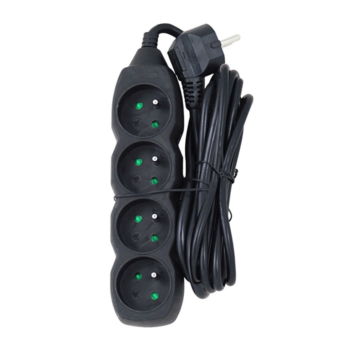 Prelungitor cu 4 prize si cablu cu lungime de 3m, 250V, 16A, sarcina ...