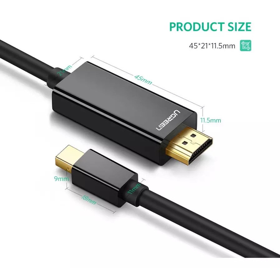 Mini Displayport DP tata la cablu HDMI tata 4K*2K Negru 3 Metri - eMAG.ro