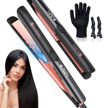 Placa Profesionala de indreptat parul, SDLOGAL, 2 in 1, Poate fi ...