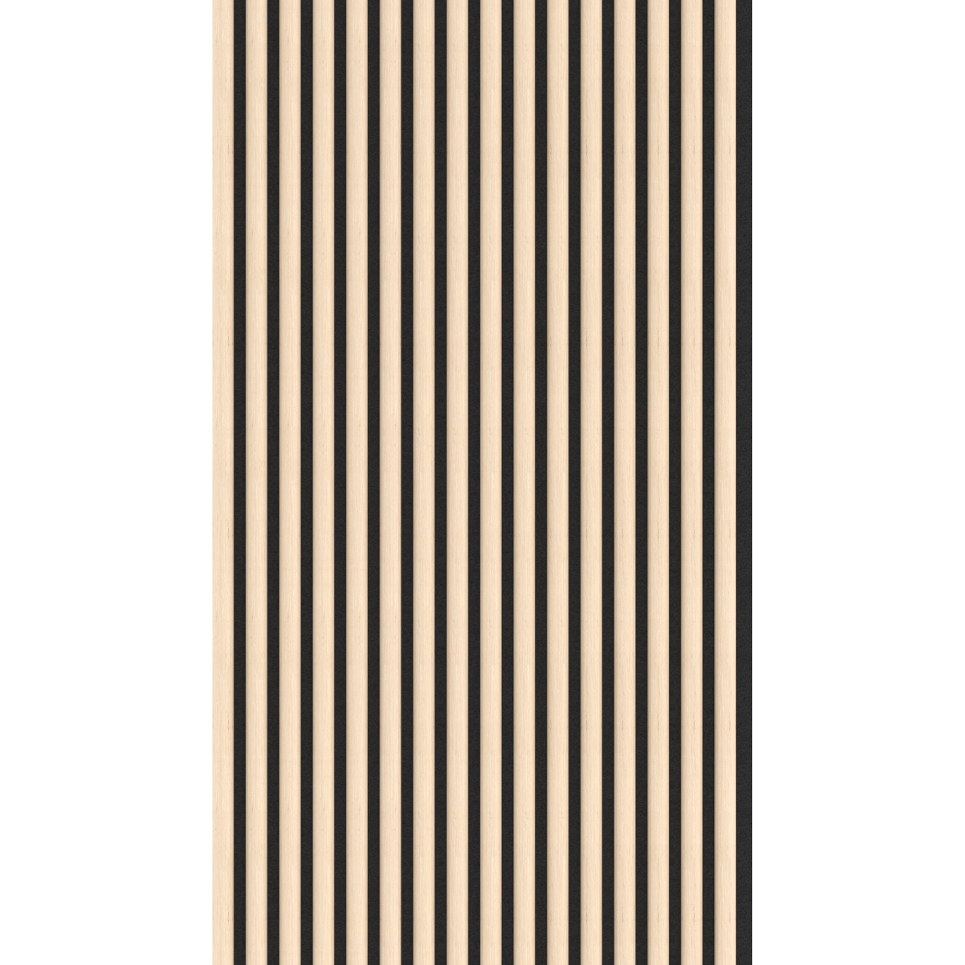 Riflaj decorativ tip panou acustic din fetru si lamele rotunjite din ...