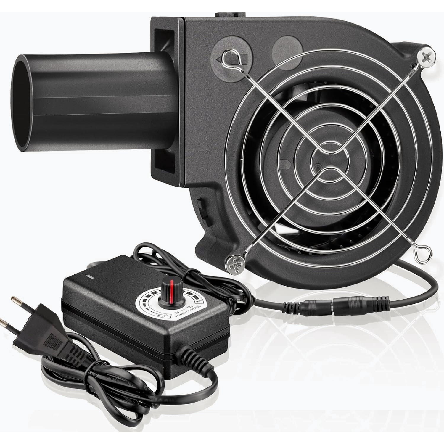 Suflanta portabila pentru gratar, 97mm, EXCITAT®, controler de viteza ...