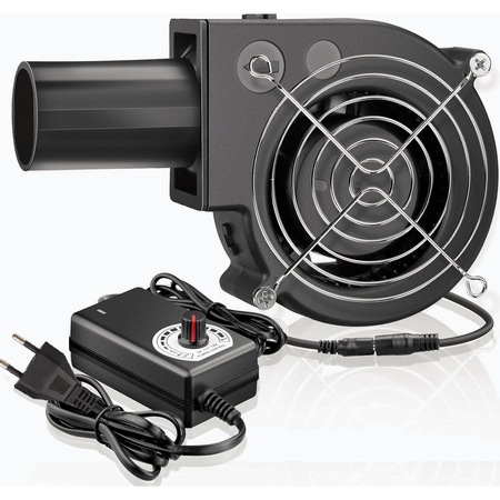 Suflanta portabila pentru gratar, 97mm, EXCITAT®, controler de viteza ...