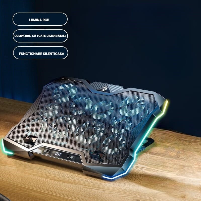 Cooler Laptop, Cu 10 Ventilatoare si 5 Trepte De Viteze Pentru ...