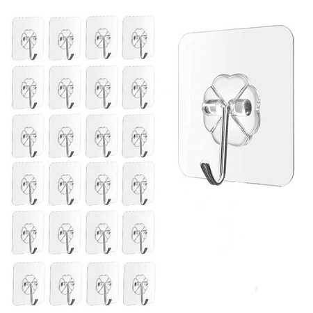 Set 25 de carlige cu adeziv super durabil, carlige autoadezive pentru ...