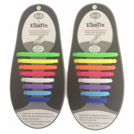 Sireturi elastice din silicon, Multicolor - eMAG.ro
