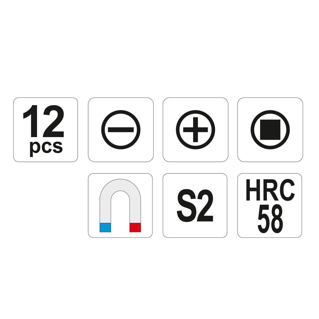 Set 12 surubelnite, Yato YT-25967, cap magnetic - eMAG.ro
