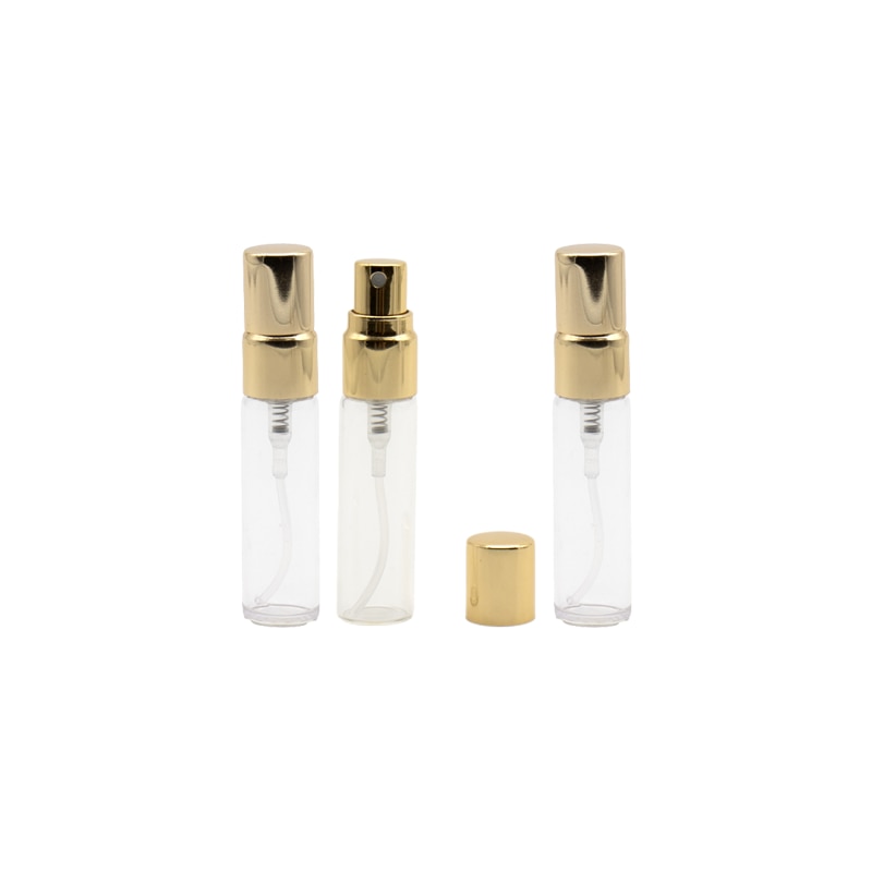 Set 3 bucati flacoane de parfum din sticla transparenta 5 ml si ...
