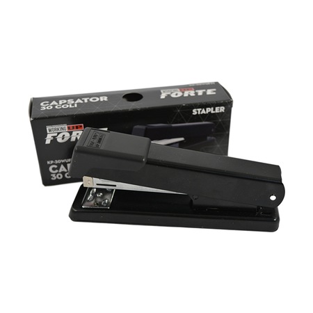 Capsator metalic WorkingUp Forte, 30 file, Negru - eMAG.ro