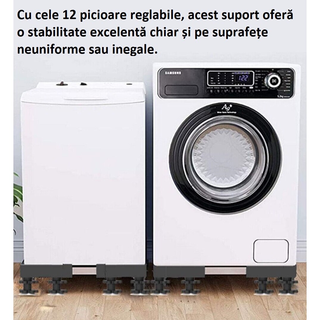 Suport pentru masina de spalat, frigider, aragaz GLIMATECH cu 12 ...