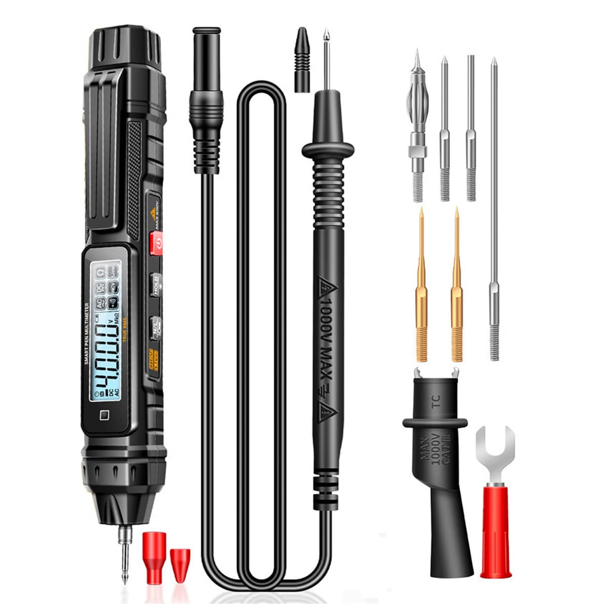 Multimetru digital tip stilou, Wacorresi, cu detectare NCV, 0.8-600V ...