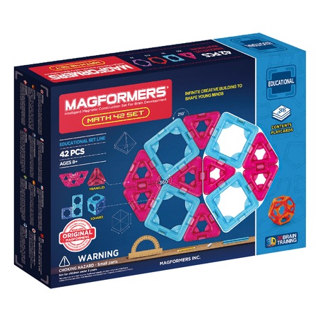 Магнитен конструктор за игра MAGFORMERS, Образователен комплект Mate ...