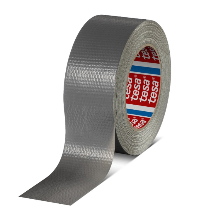 Banda adeziva universala pentru reparatii Tesa, Duct Basic, 50m x 50mm ...