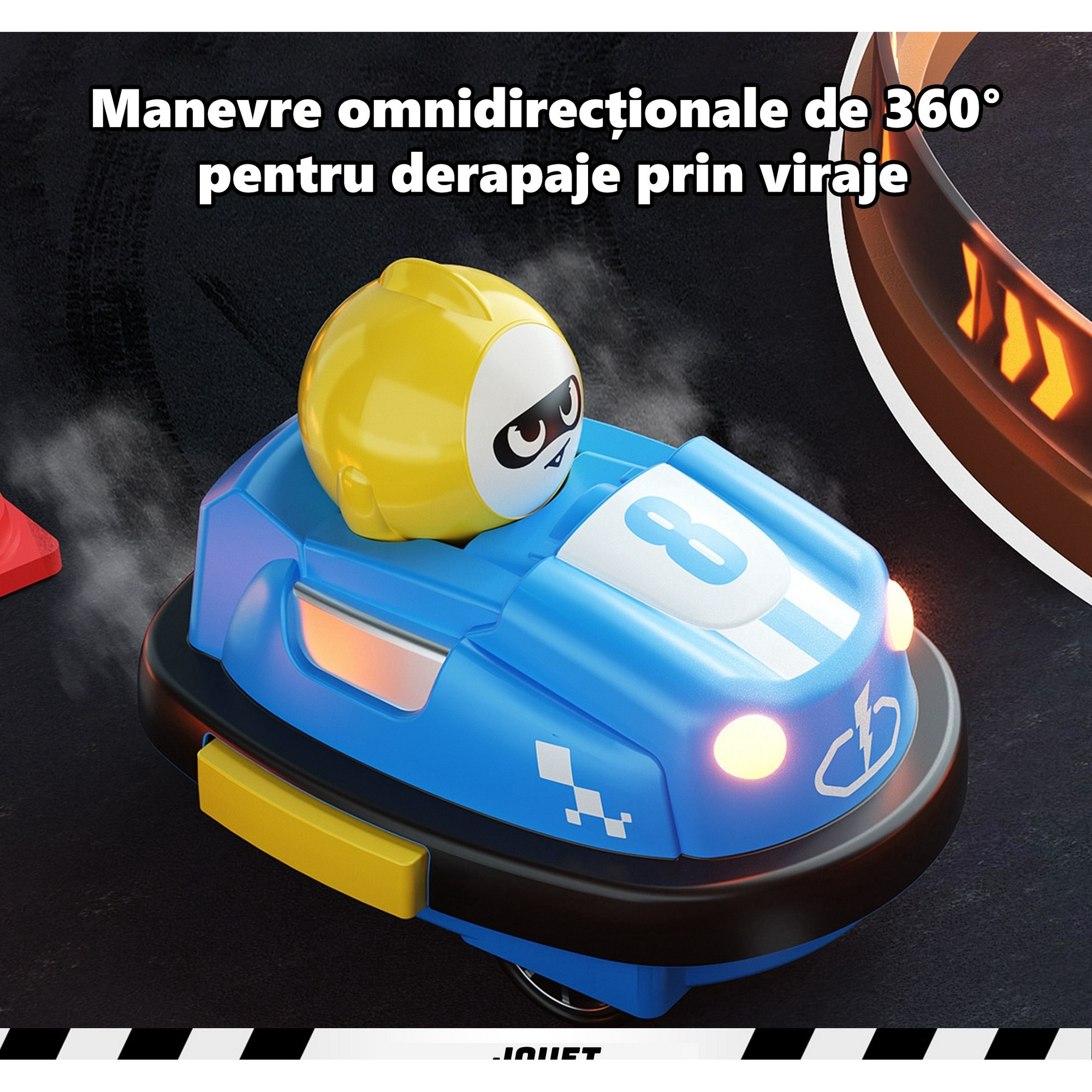 Pachet de 2 masini de lupta cu telecomanda pentru copii mici, jucarii ...