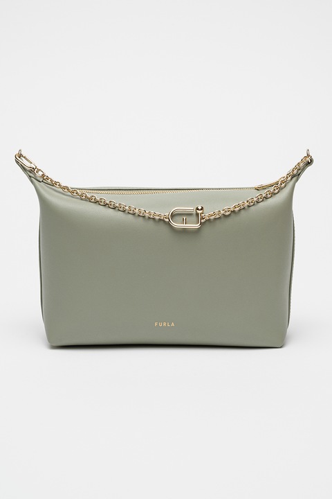 Furla, Geanta crossbody de piele Nuvola, Verde sparanghel - eMAG.ro