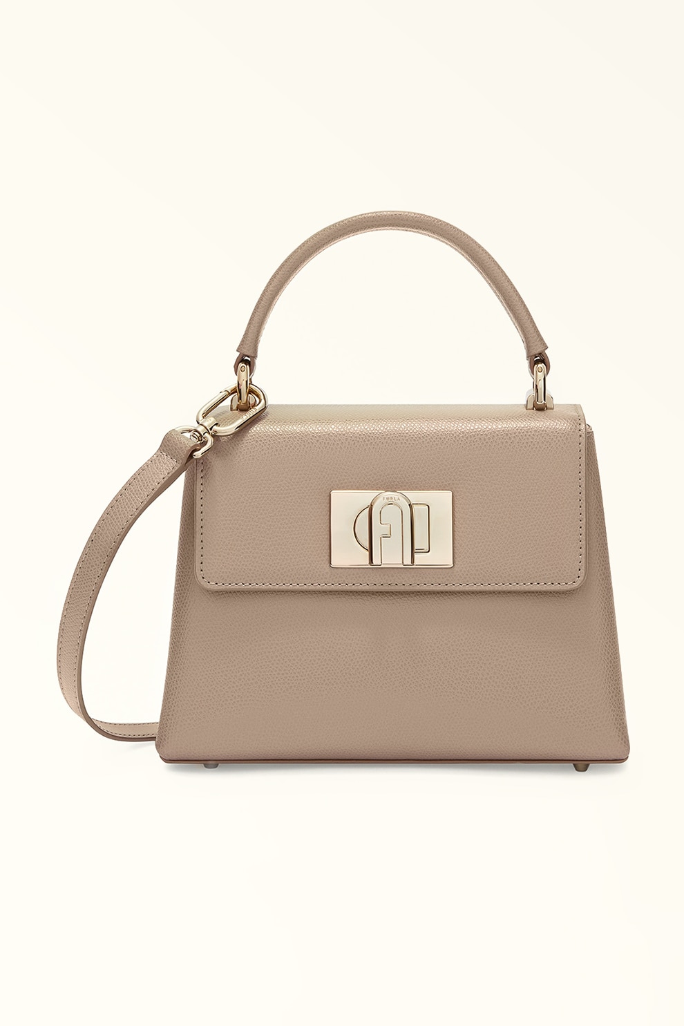Furla, Geanta crossbody din piele, Maro taupe deschis - eMAG.ro
