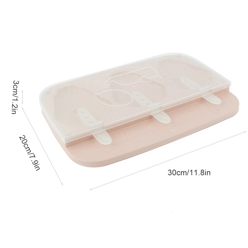 Forma prajituri, maker inghetata, design pui, capac transparent, roz ...