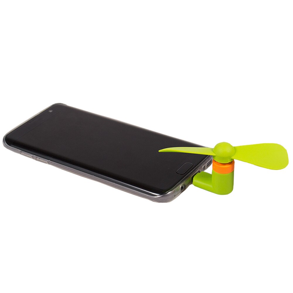 Ventilator mini portabil pentru telefon si tableta, port mini USB ...