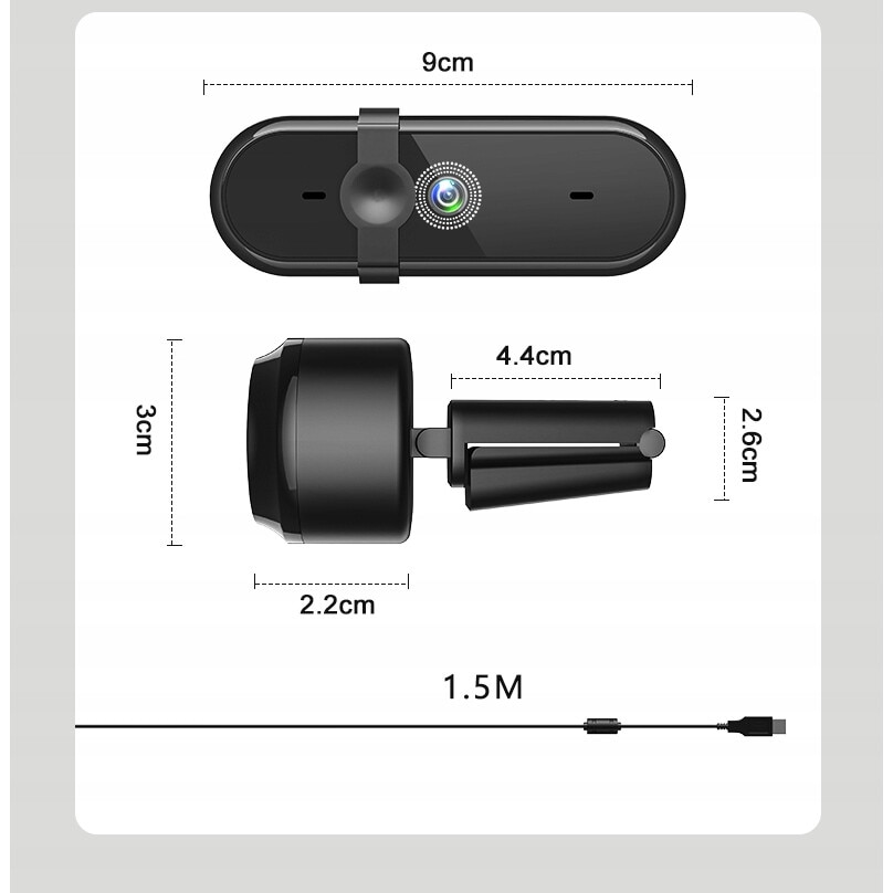 Camera Web cu microfon Zenwire, W6, pentru calculator /l aptop, USB 3.0 ...