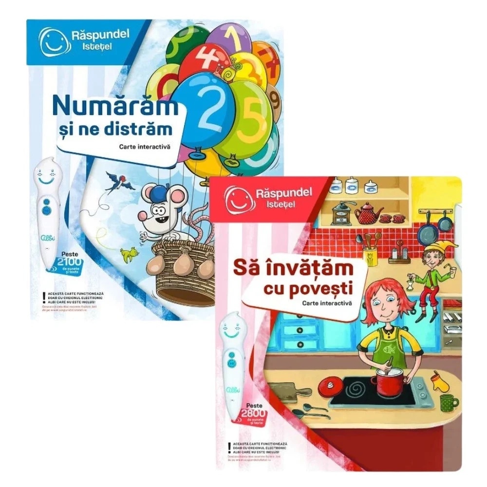 Pachet Raspundel istetel - Sa invatam cu povesti, Numaram si ne distram ...