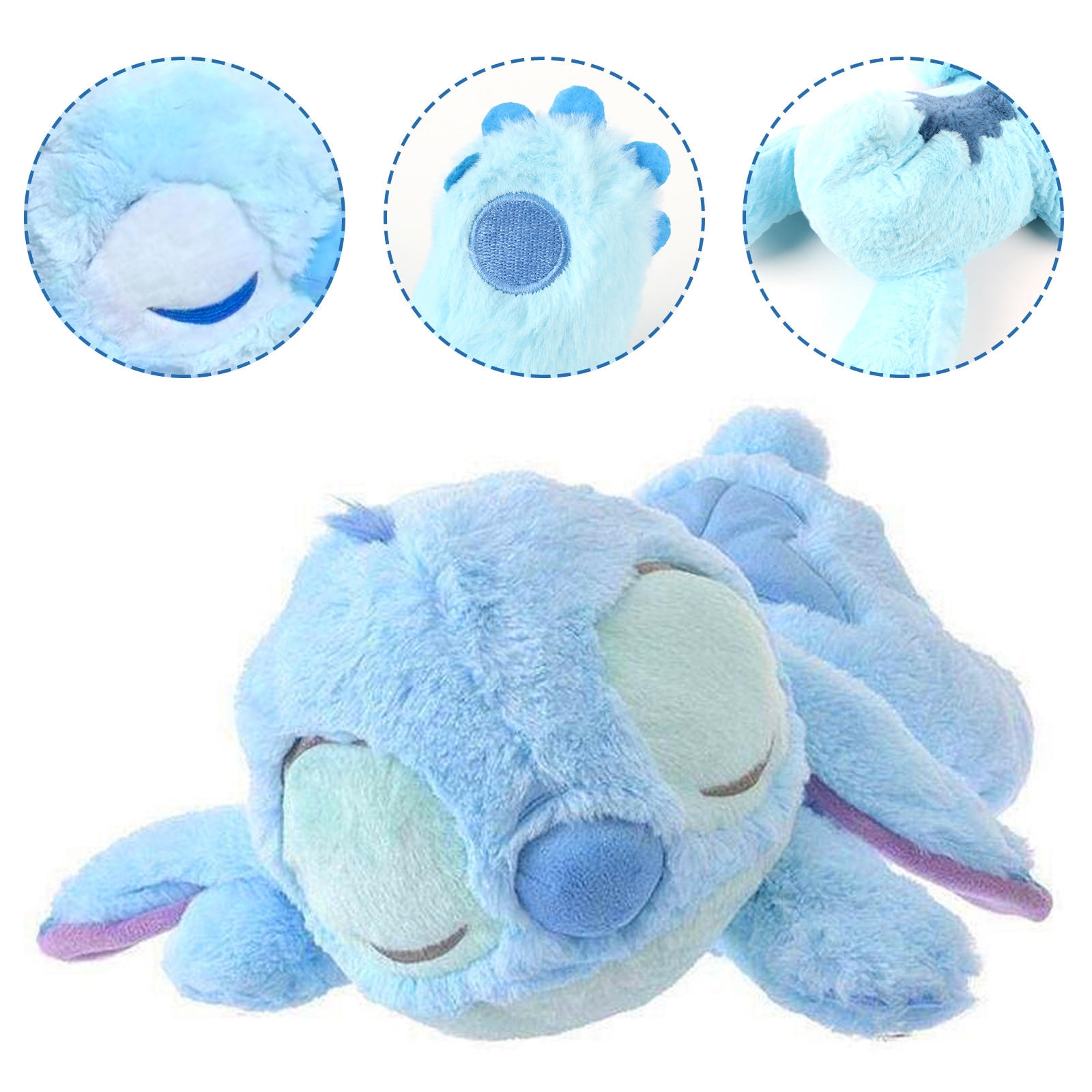 Jucarie de plus Stitch 45 cm, jucarie de plus Stitch albastru deschis ...