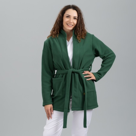 Halat medical fleece/polar, SafetyOne, verde inchis, 3XL - eMAG.ro