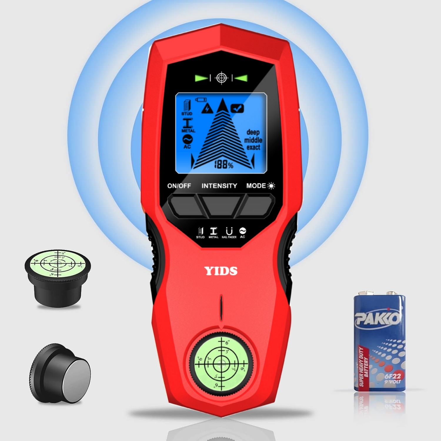 Detector de cabluri electrice 7-in-1, GOSTOCK®, Calibrare Automata ...