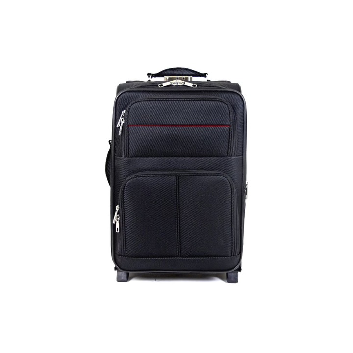 Troler wizz air 40x25x20 cm 2 roti silicon, 2 buzunare in fata maner ...