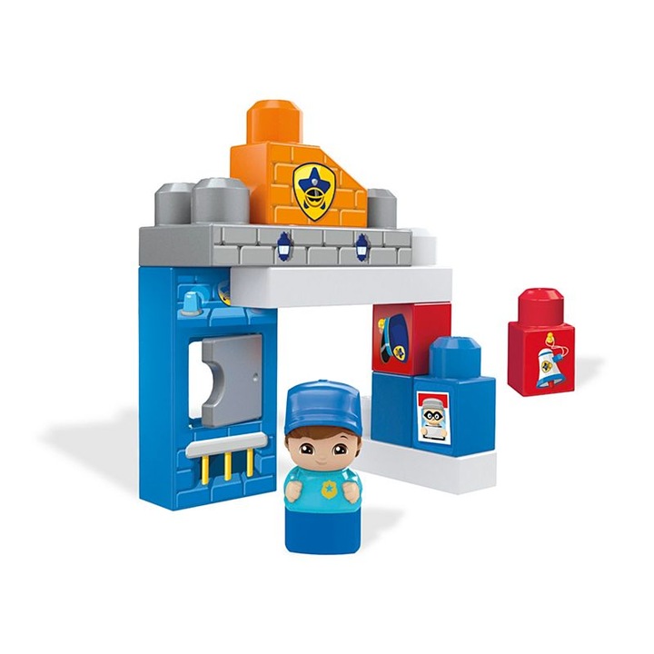 Set de construit statie de politie, Mega Blocks, Multicolor - eMAG.ro