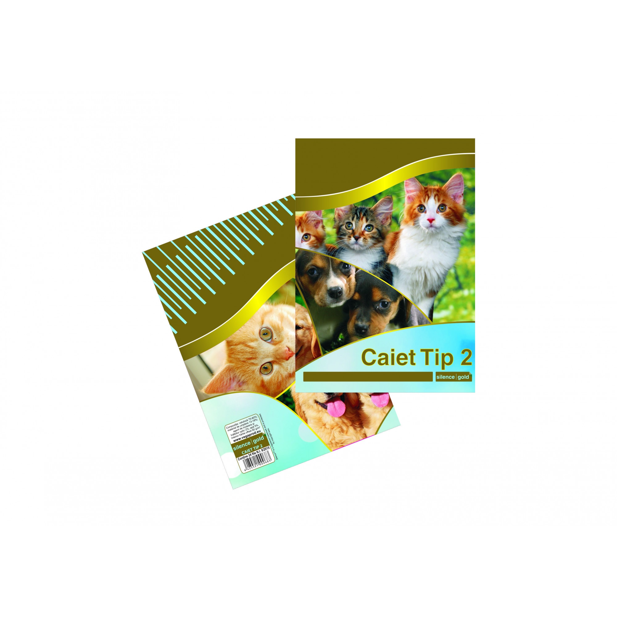 Caiet Tip 2 Silence Gold - eMAG.ro