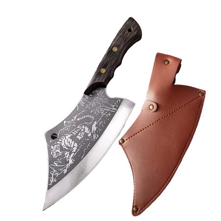 Cutit Satar Profesional Japonez Forjat Manual, Lama 20 cm din Otel ...