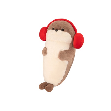 Jucarie de plus foca, 70cm, culoare maro, umplutura din bumbac - eMAG.ro