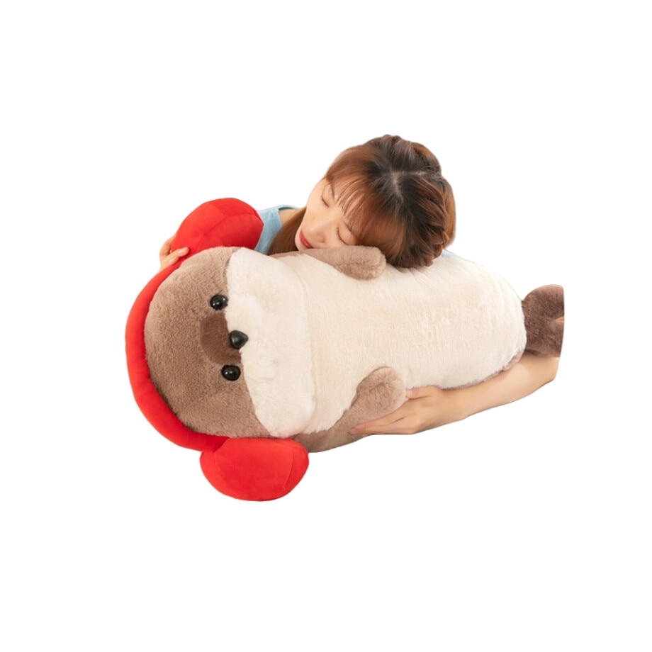 Jucarie de plus foca, 70cm, culoare maro, umplutura din bumbac - eMAG.ro