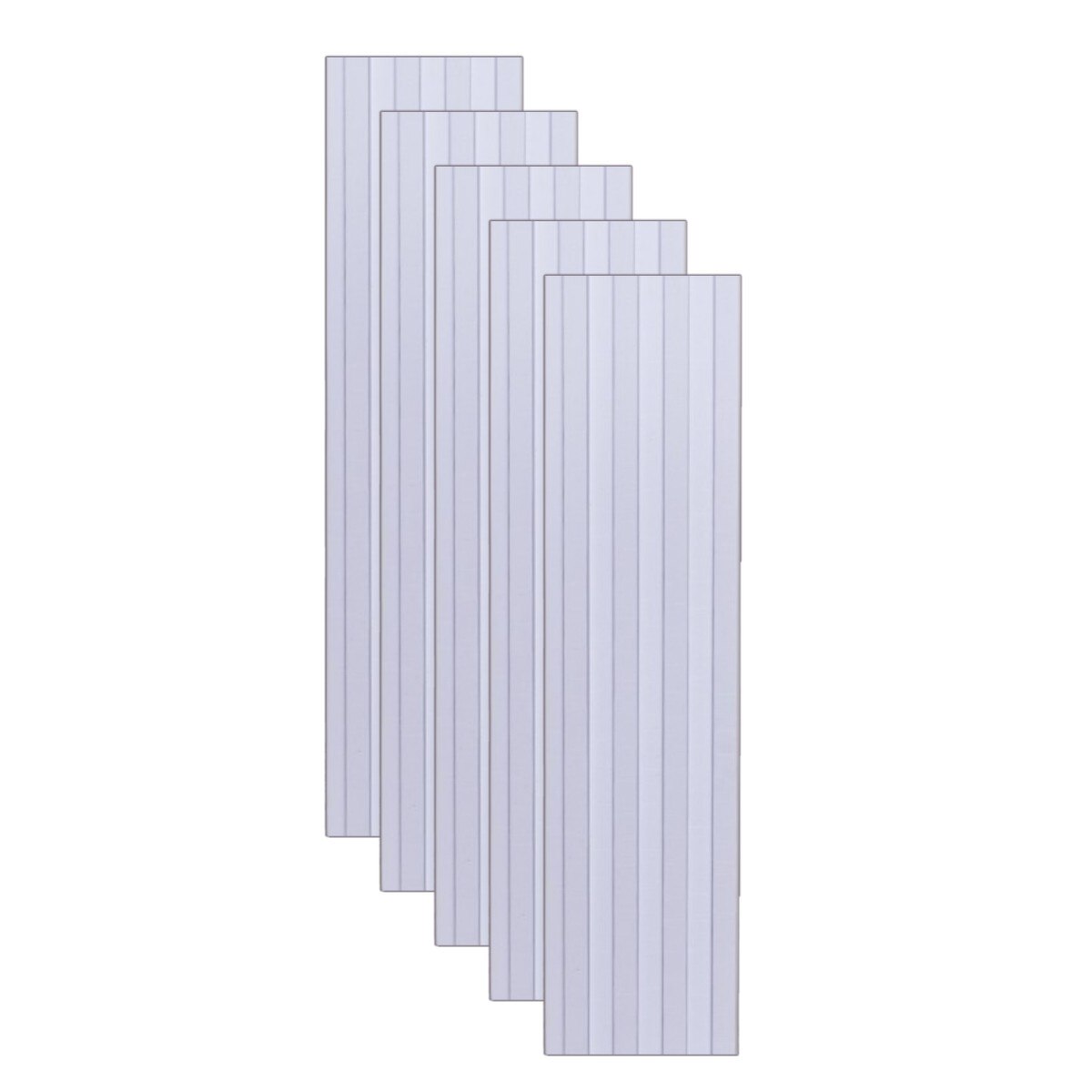 Set 5 panouri decorative, rifraj WPC, cu 4 canele Naimeed D6226 ...